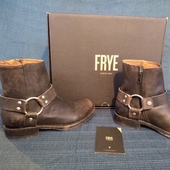 Frye | Shoes | New Frye Veronica Harness Short Boots Black 75m | Poshmark